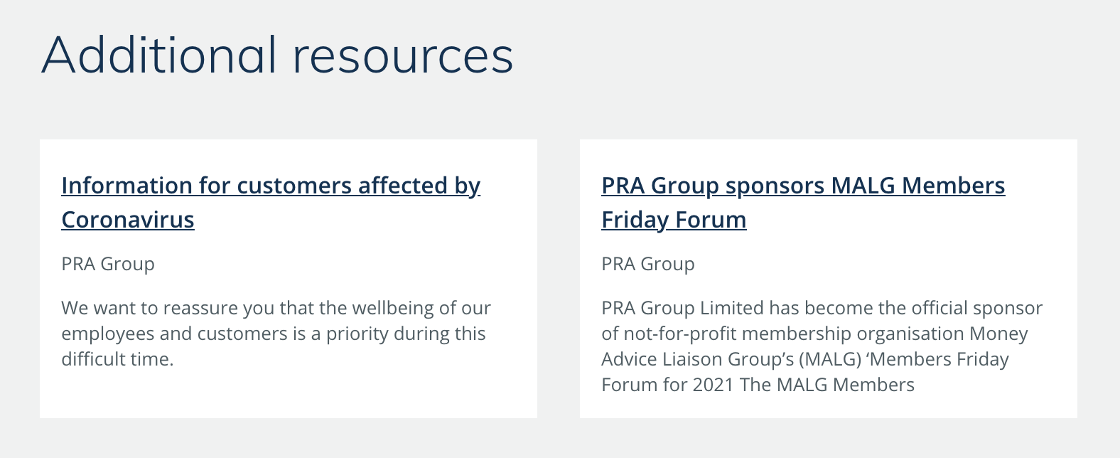 Helpful Links | PRA UK